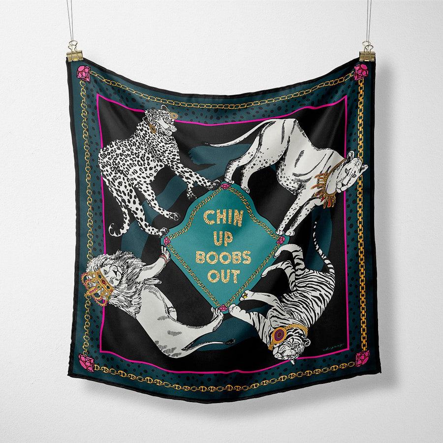 The Kat Silk Scarf – CB Grey